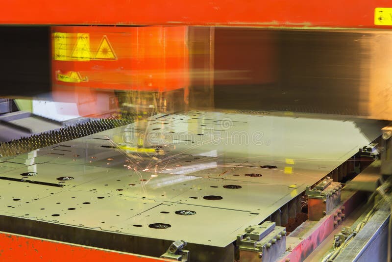 Laser cutting machine stock photo. Image of manufacturing - 48803780