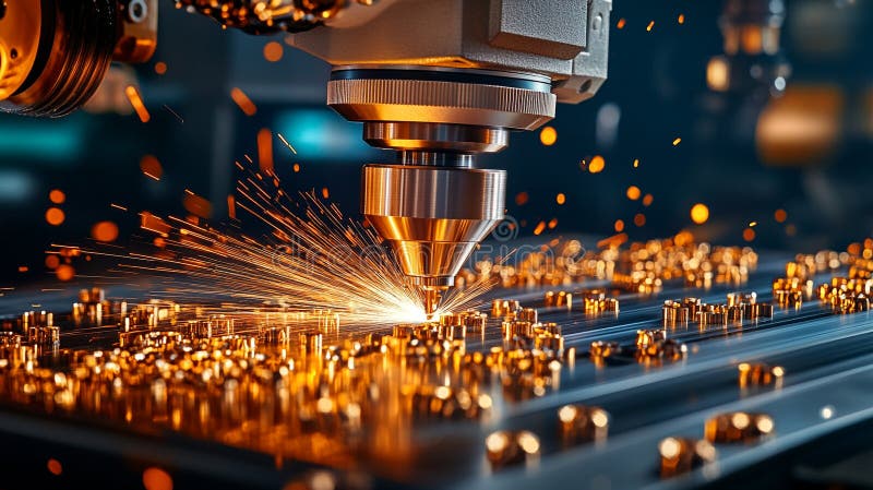 Laser Cutting Process stock photo. Image of effect, innovation - 363018170