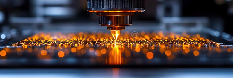 Laser Cutting Process of Metallic Surfaces Happening in a Modern ...