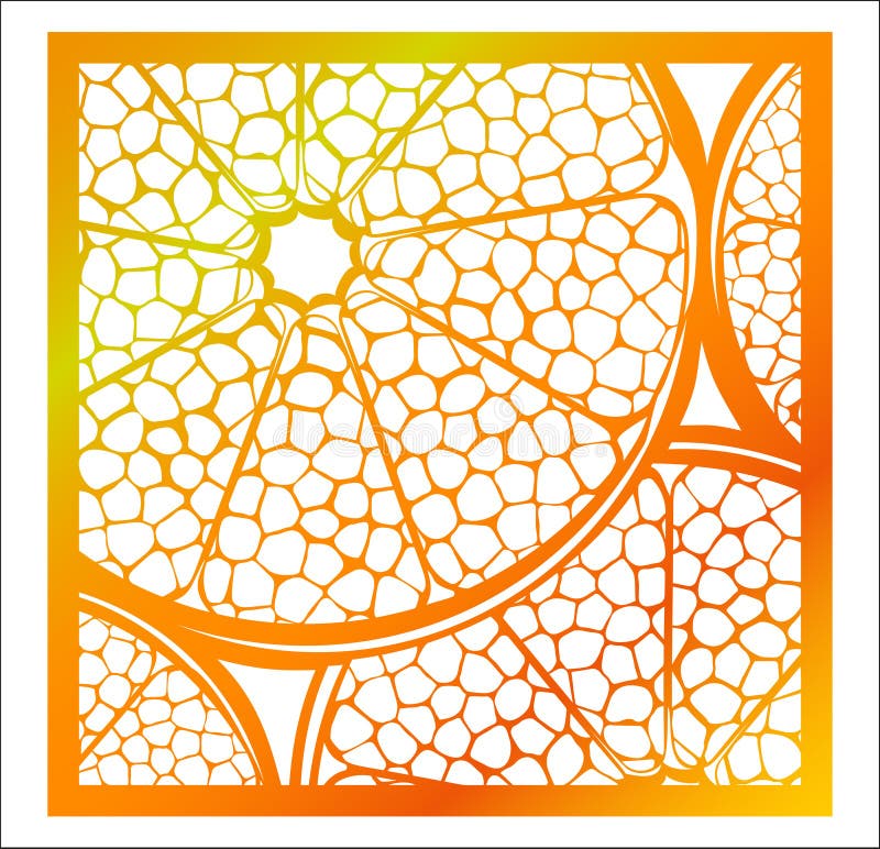 Vector Laser Cut Panel. Abstract Pattern Template for Decorative Stock ...