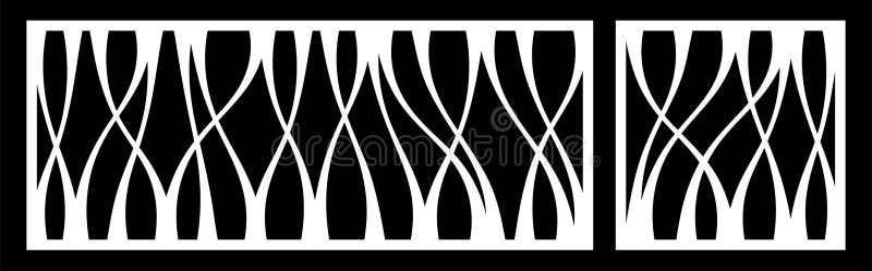 Laser Cutting Template for Decorative Panel. Abstract Pattern. Vector ...