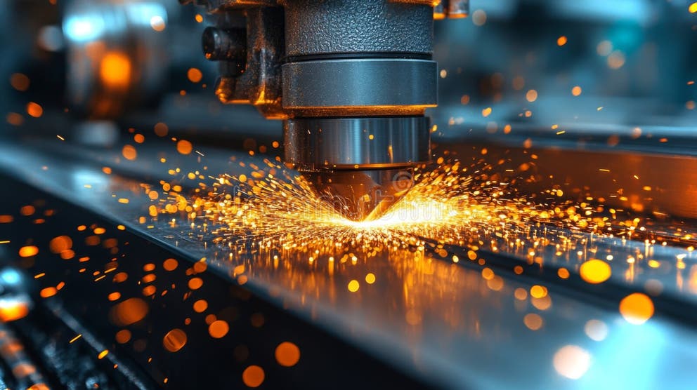 Advanced Laser Cutting Process Enhancing Manufacturing Efficiency in a ...