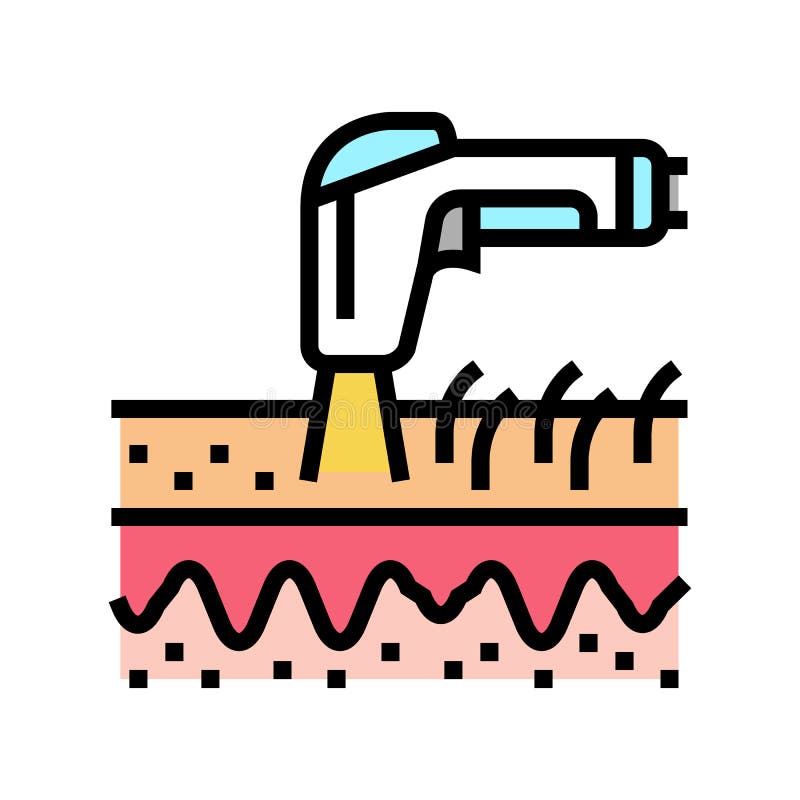 Laser Depilation Device Color Icon Vector Illustration Stock Vector ... Laser Depilation Device Color Icon Vector Illustration Stock Vector ...