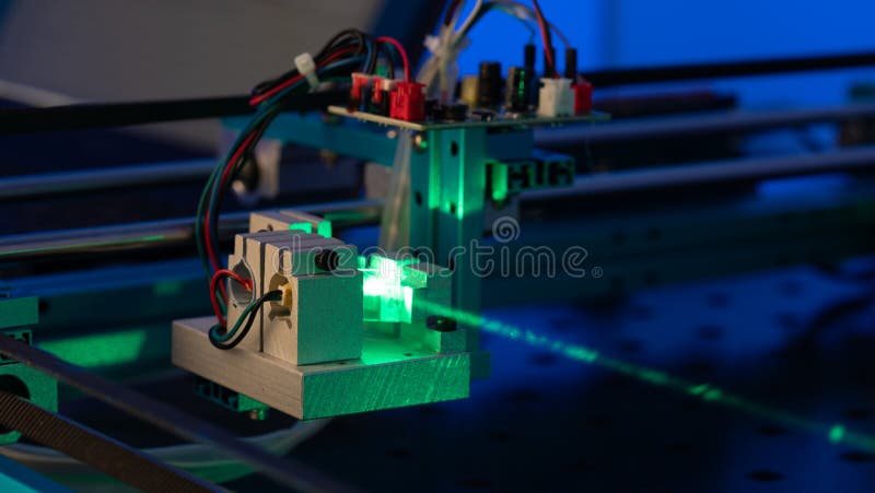 Laser Development System in Optical Laboratory Stock Photo - Image of ...