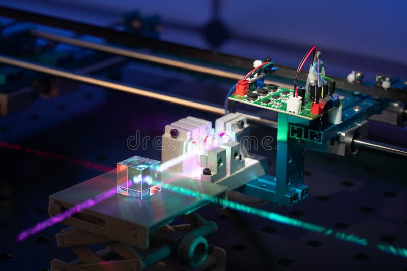 Laser Development System in Optical Laboratory Stock Image - Image of ...