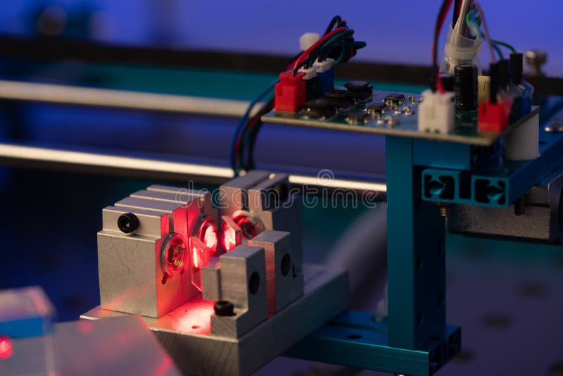 Laser Development System in Optical Laboratory Stock Photo - Image of ...