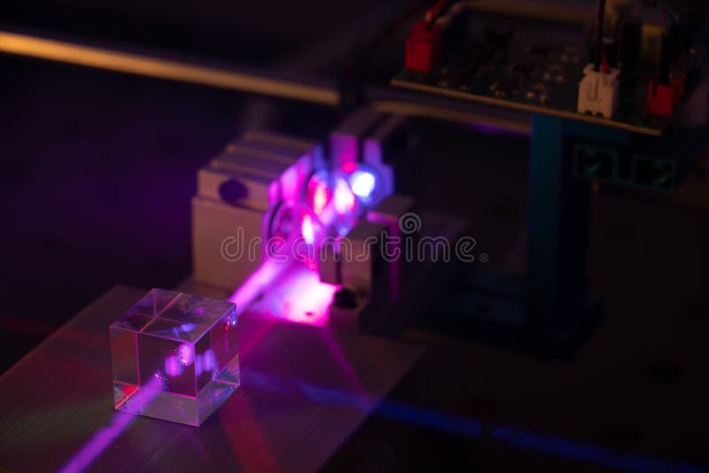 Laser Development System in Optical Laboratory Stock Image - Image of ...
