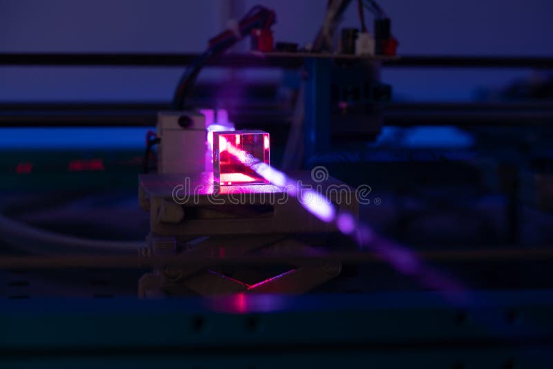 Laser Development System in Optical Laboratory Stock Image - Image of ...