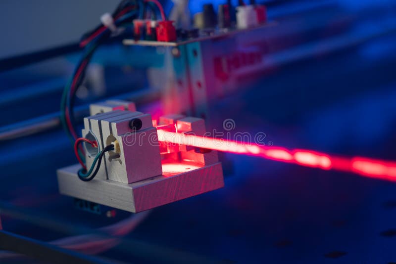Laser Development System in Optical Laboratory Stock Photo - Image of ...