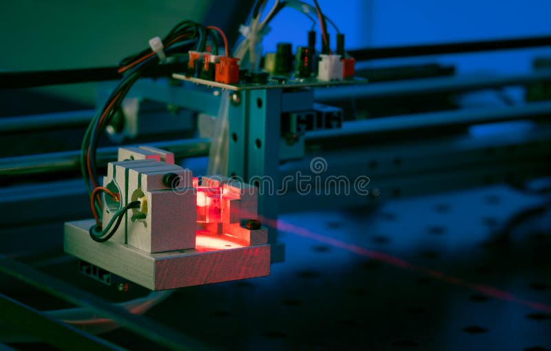 Laser Development System in Optical Laboratory Stock Image - Image of ...