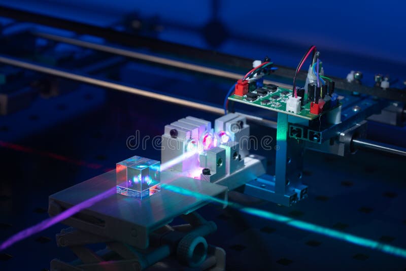Laser Development System in Optical Laboratory Stock Image - Image of ...