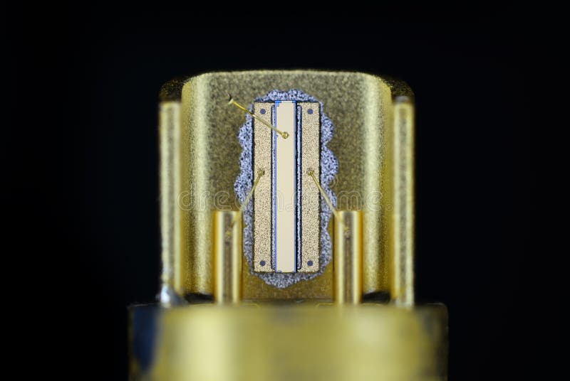 Laser Diode, Taken from a Dvd Drive Stock Photo - Image of technology ...