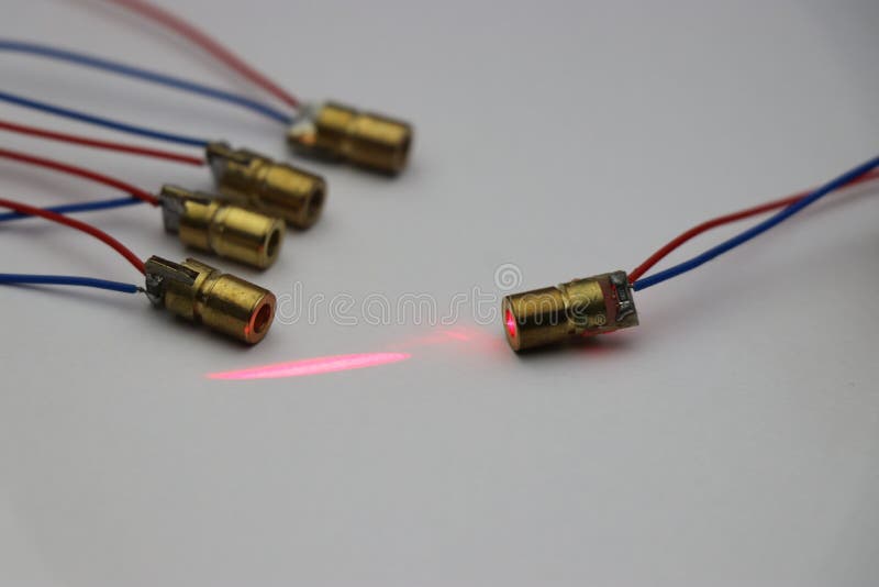 Laser Diode Which is Small and Has Copper Casing in Group with One ...