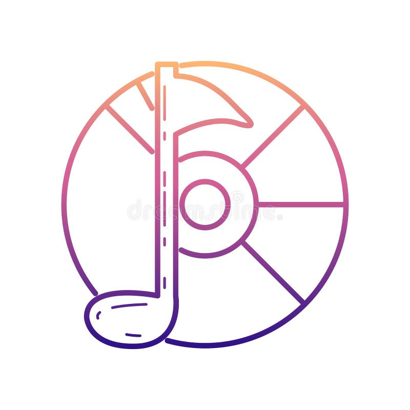 Laser Disk with a Note Nolan Icon. Simple Thin Line, Outline Vector of ...
