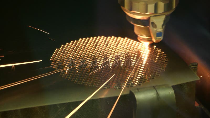 Laser Engraving Process Camera Passing by Horizontally,working Platform ...