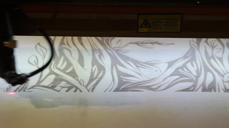 The Laser Engraving Machine in Action. Stock Footage - Video of ...