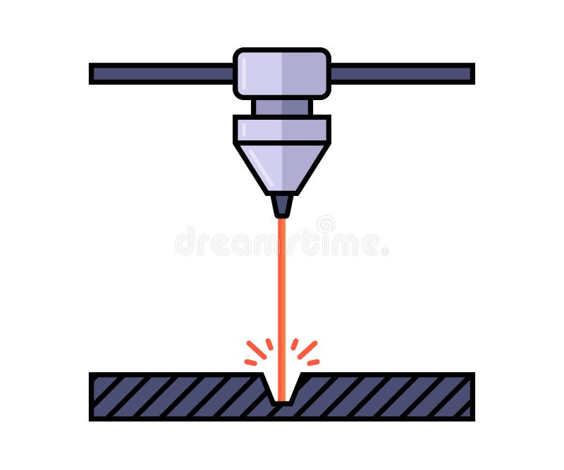 Laser Engraving for Metal. Cut Metal Stock Vector - Illustration of ...
