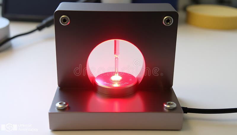 Laser Equipment with Red Light Beam Technology Science Generative AI ...