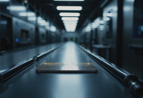 Laser Etching Station Marking Microchip Wafers in a High-tech ...