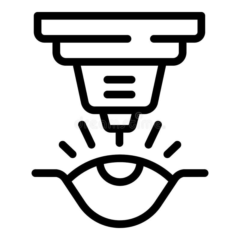 Laser Eye Device Icon Outline Vector. Surgery Glasses Stock Vector ...