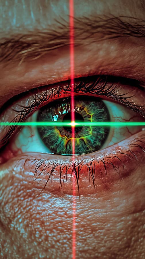Laser Eye Surgery Correcting Vision with Advanced Technology Stock ...