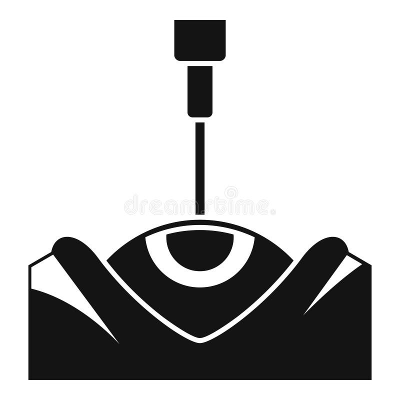 Laser Eye Surgery Correcting Vision during Operation Stock Illustration ...