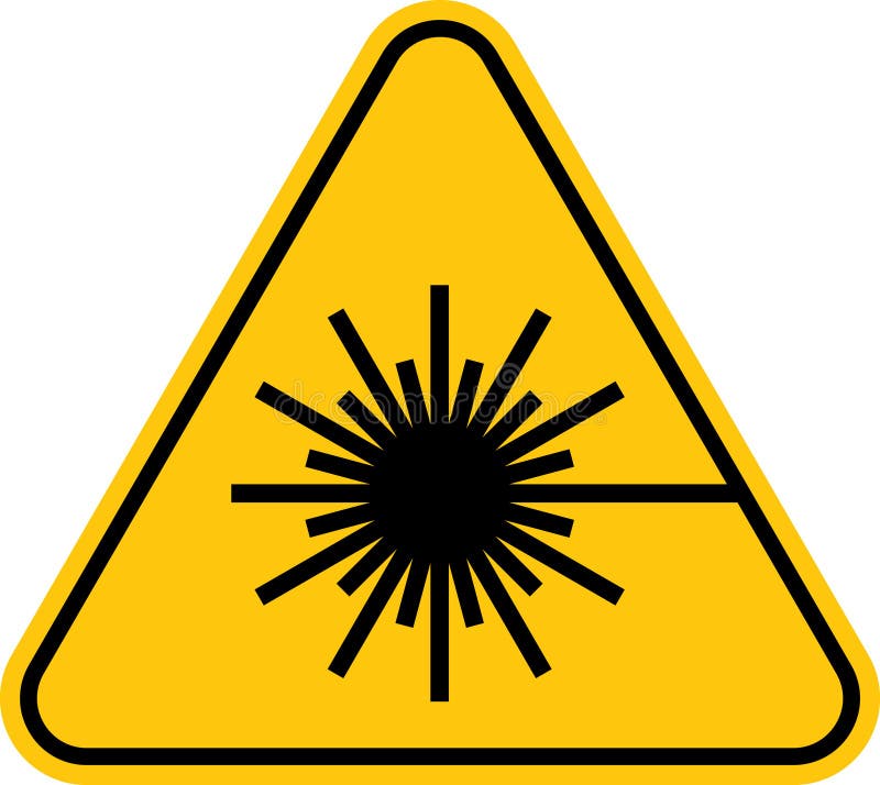 The Laser Hazard Icon. Laser Symbol. Sign of Laser Hazard Vector Image ...