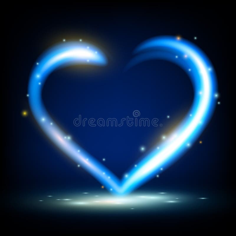 Laser heart stock vector. Illustration of blur, glowing - 50783739