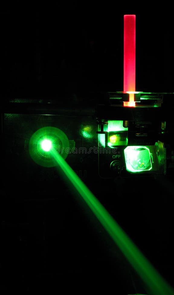 Laser Installation with a Ruby Rod Stock Photo - Image of research ...