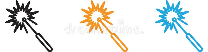 Laser Lamp Vector Logo Set Collection for Web App Ui Stock Illustration ...