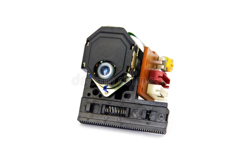 CD-ROM laser lens stock photo. Image of device, manufacture - 11821540