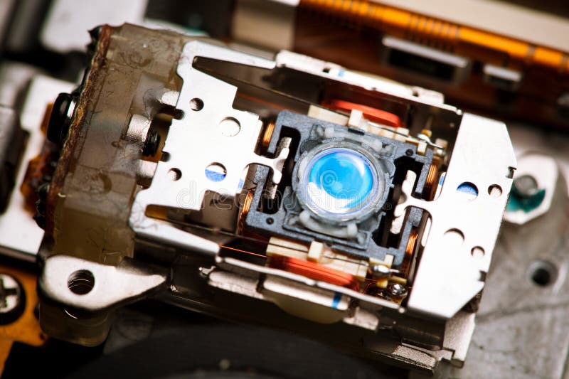 CD-ROM laser lens stock photo. Image of device, manufacture - 11821540