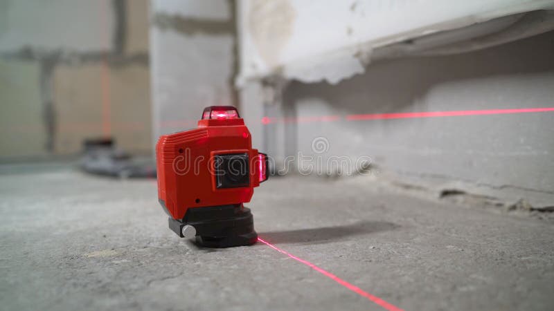 Laser Level, Construction, Finishing Work in the Room. Construction ...