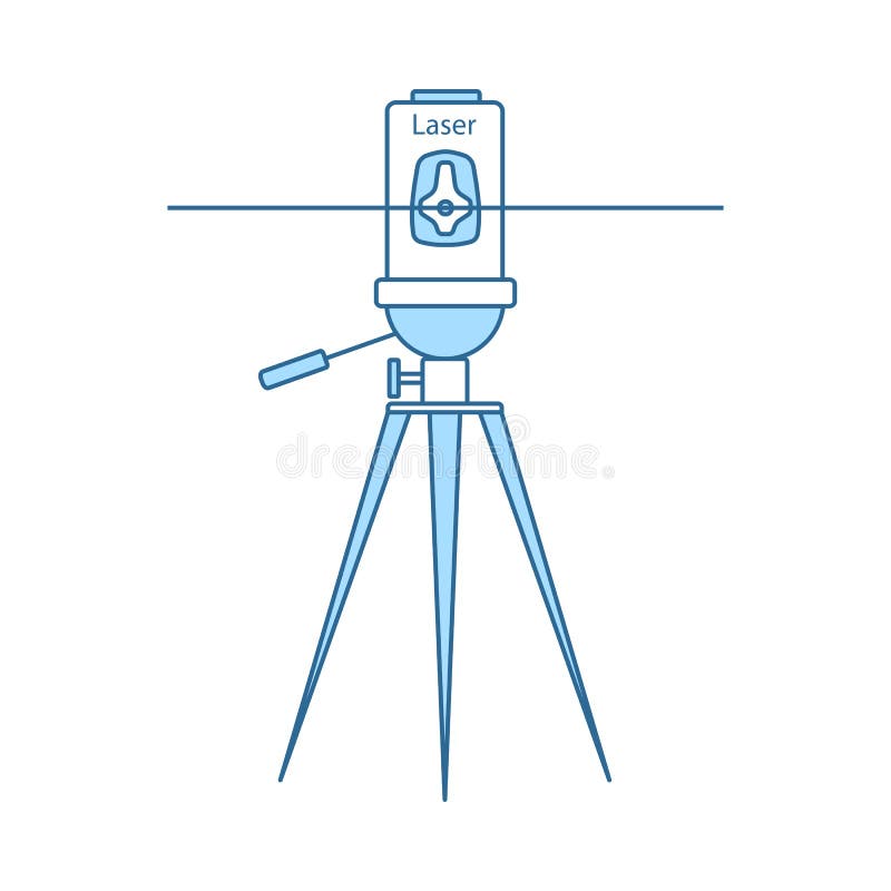 Laser Level Tool Icon stock vector. Illustration of apartments - 156995196