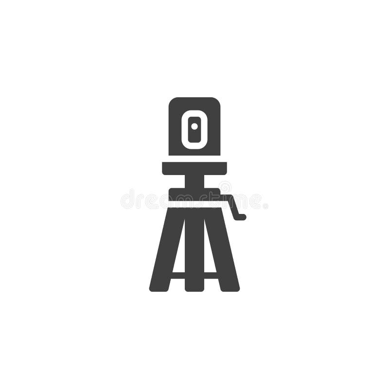 Laser Level on Tripod Vector Icon Stock Vector - Illustration of ...