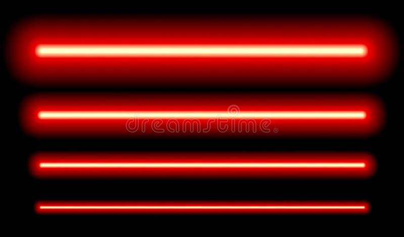 Laser Light Beam on Black Background. Vector Illustration Stock Vector ...