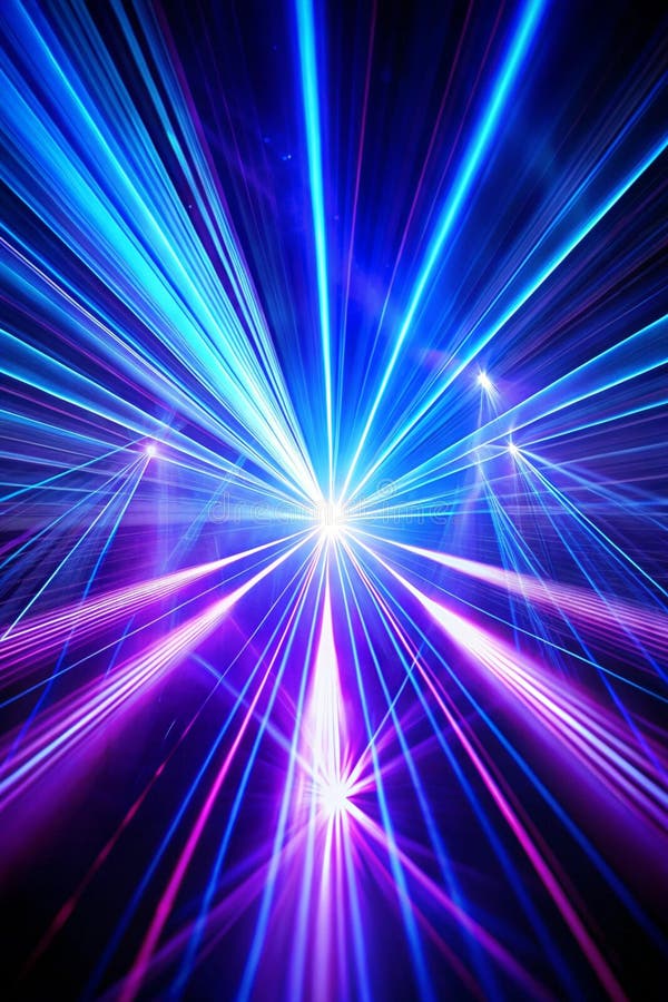 Laser Light Beams in Blue and Violet for Bold, High-Energy Designs ...