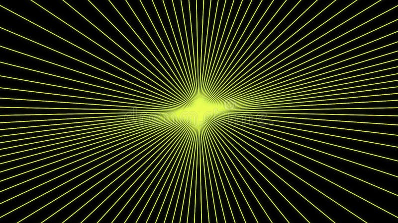 Laser Light Strokes Spinning Around Glowing Object. Design. Green Lines ...