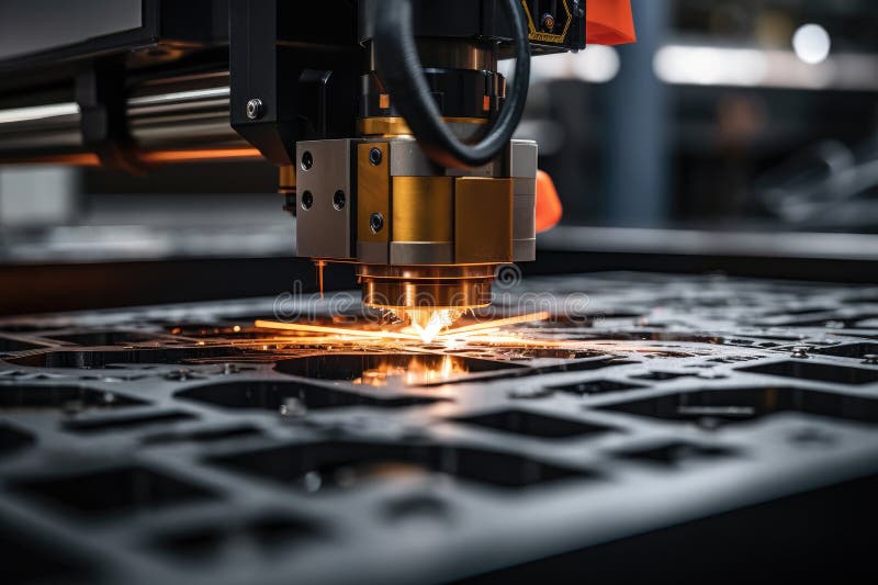 Laser Machine Cutting of Sheet Metal. CNC Laser Cutting of Metal ...