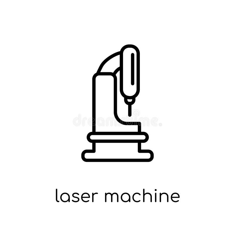 Laser Machine Icon. Trendy Modern Flat Linear Vector Laser Machine Icon ...