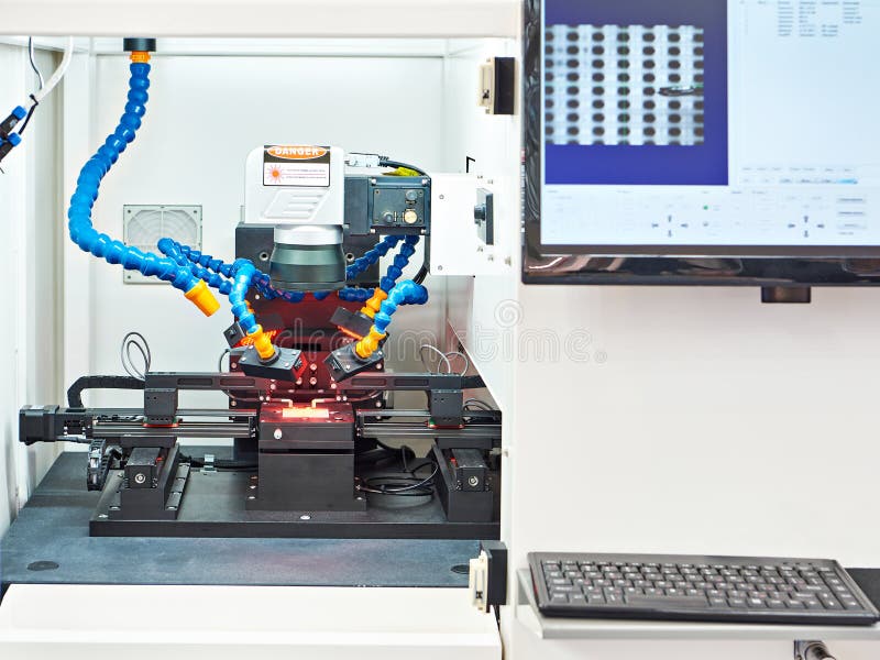 Laser Machine for Trimming Resistors Stock Photo - Image of hardware ...