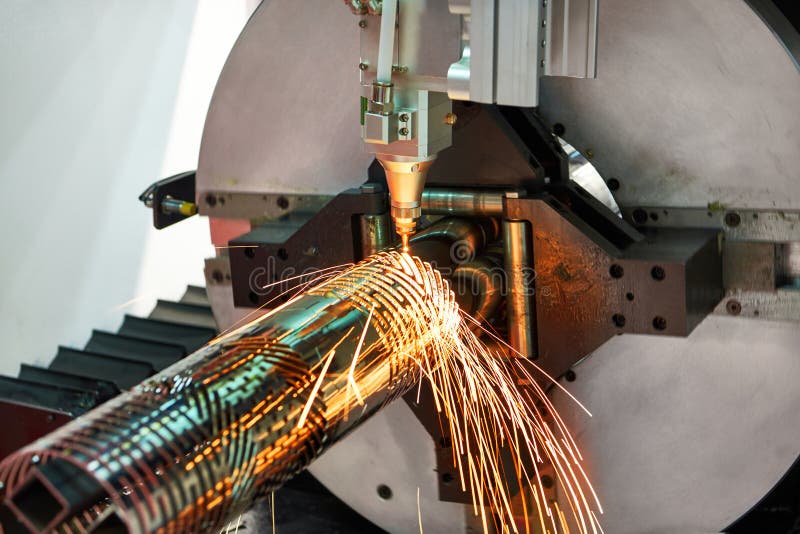 Metal Laser Cutting Machine Control Panel Stock Image - Image of steel ...