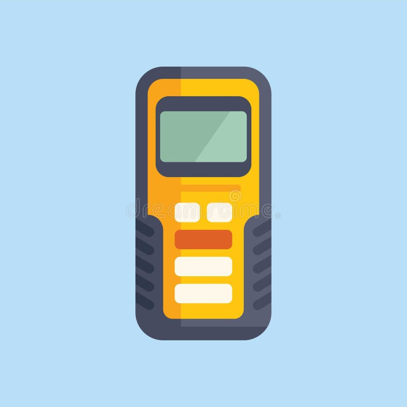 Laser Meter Instrument Icon Flat Vector. Scanner Tool Stock ...