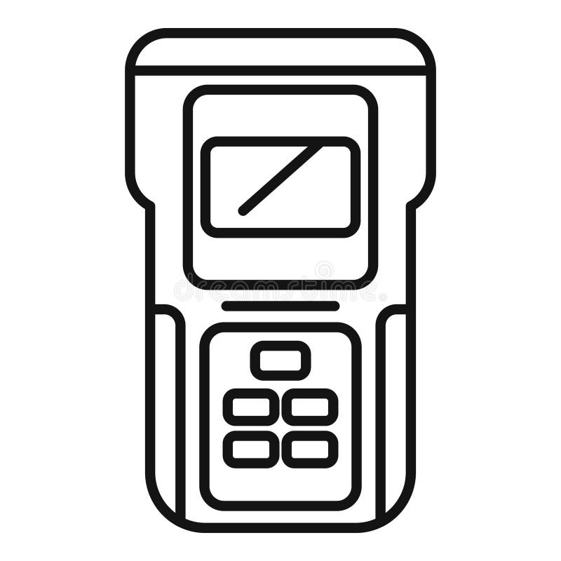 Laser Meter Instrument Icon Outline Vector. Scanner Tool Stock ...