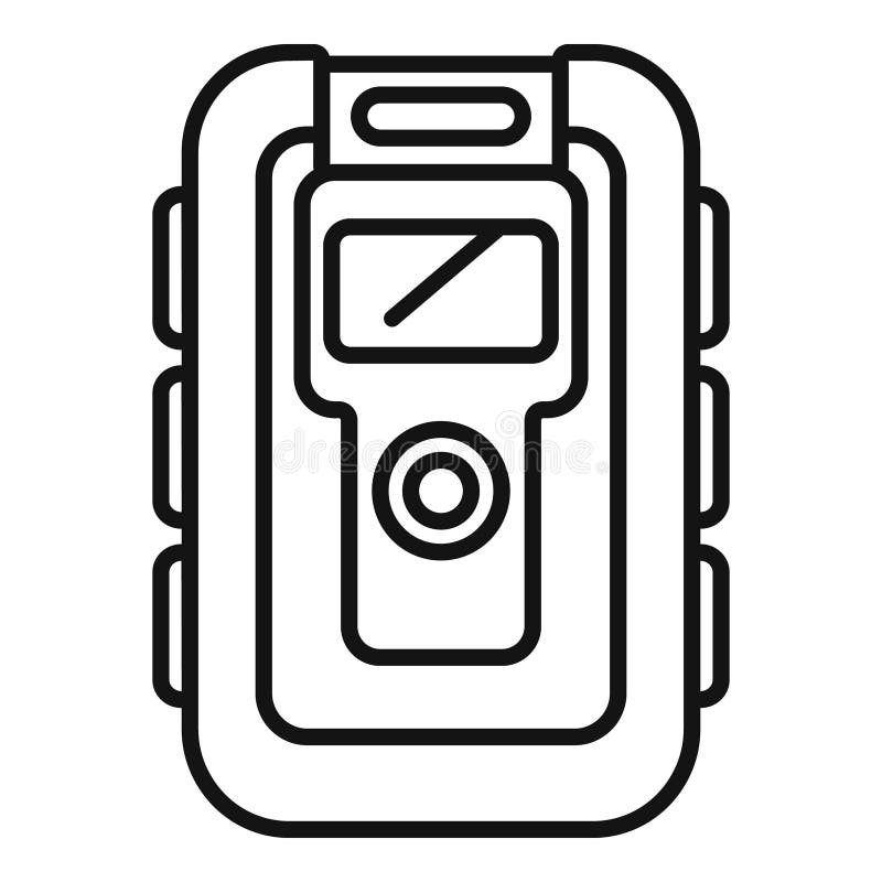 Laser Meter Level Icon Outline Vector. Screen Tool Stock Illustration ...