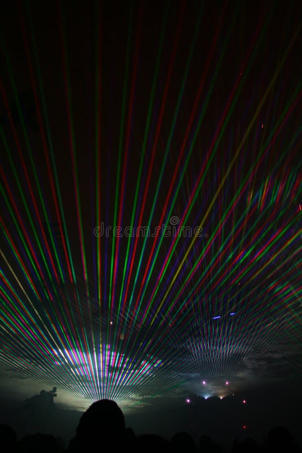 Laser night party stock image. Image of cloud, laser, lines - 3965075