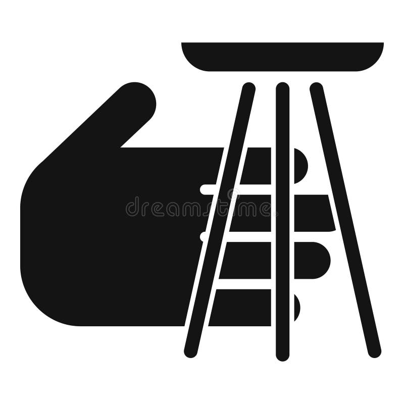 Laser Palm Scanning Icon Simple Vector. Bio Smart Stock Illustration ...