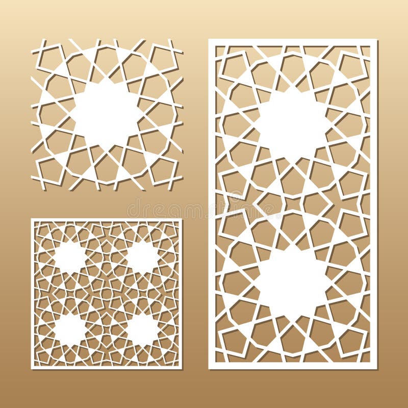 Laser cut vector panel stock vector. Illustration of decor - 156747819