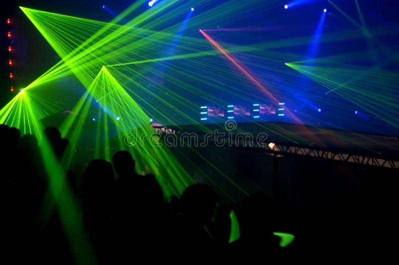 Laser party stock image. Image of deejay, rave, techno - 11953357
