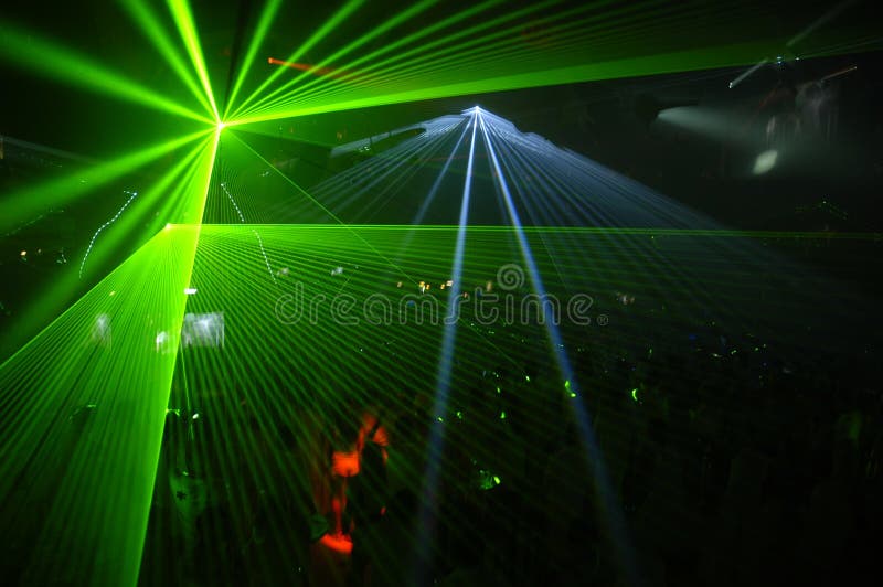Laser party stock image. Image of people, electronic, music - 5620713